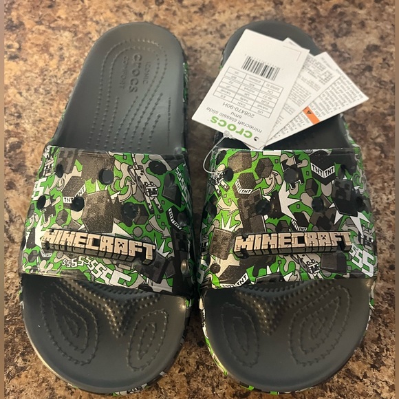 CROCS | Shoes | Minecraft Classic Slide Crocs Nwt Size M4 W6 | Poshmark